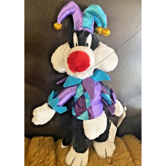 ACE | Toys | Looney Tunes Plush Sylvester The Cat Mardi Gras 5 In ...